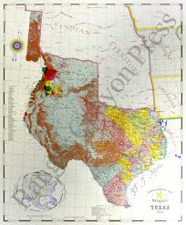 Commemorative Map of the Republic of Texas - Art Source International