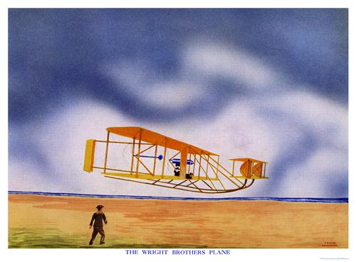 The Wright Brothers Plane - Art Source International