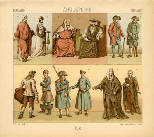 England - Official Clothing of Top Dignitaries - Art Source International