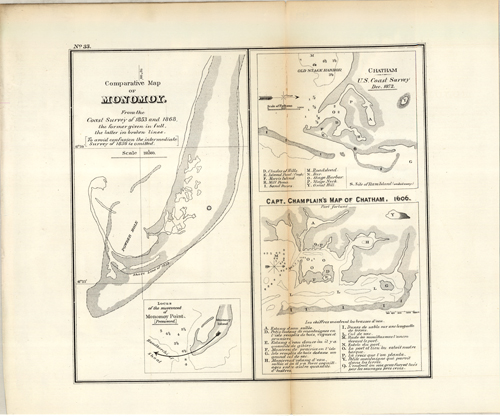 Comparitive Map of Monomoy - Art Source International