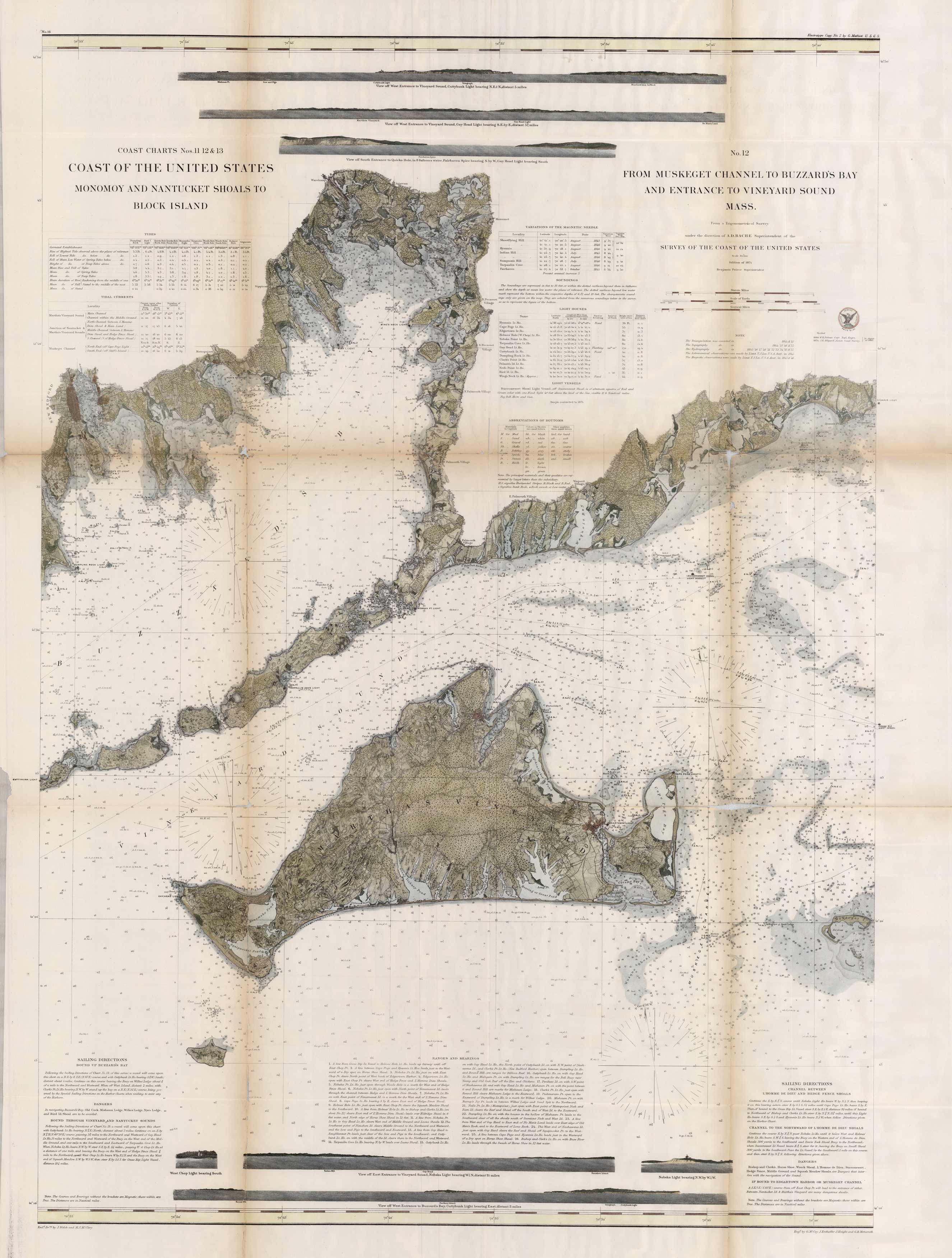 U.S. Coast Survey Monomoy and Nantucket Shoals to Block Island - Art ...