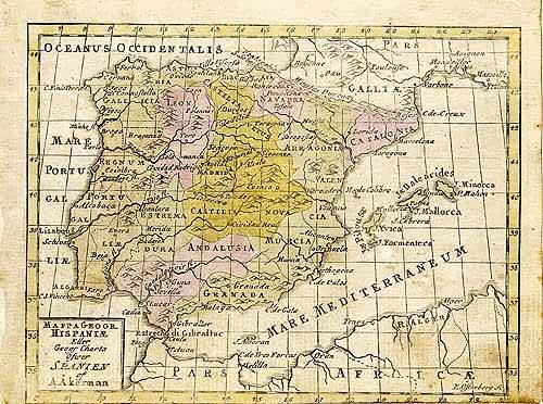 Map of Spain - Art Source International