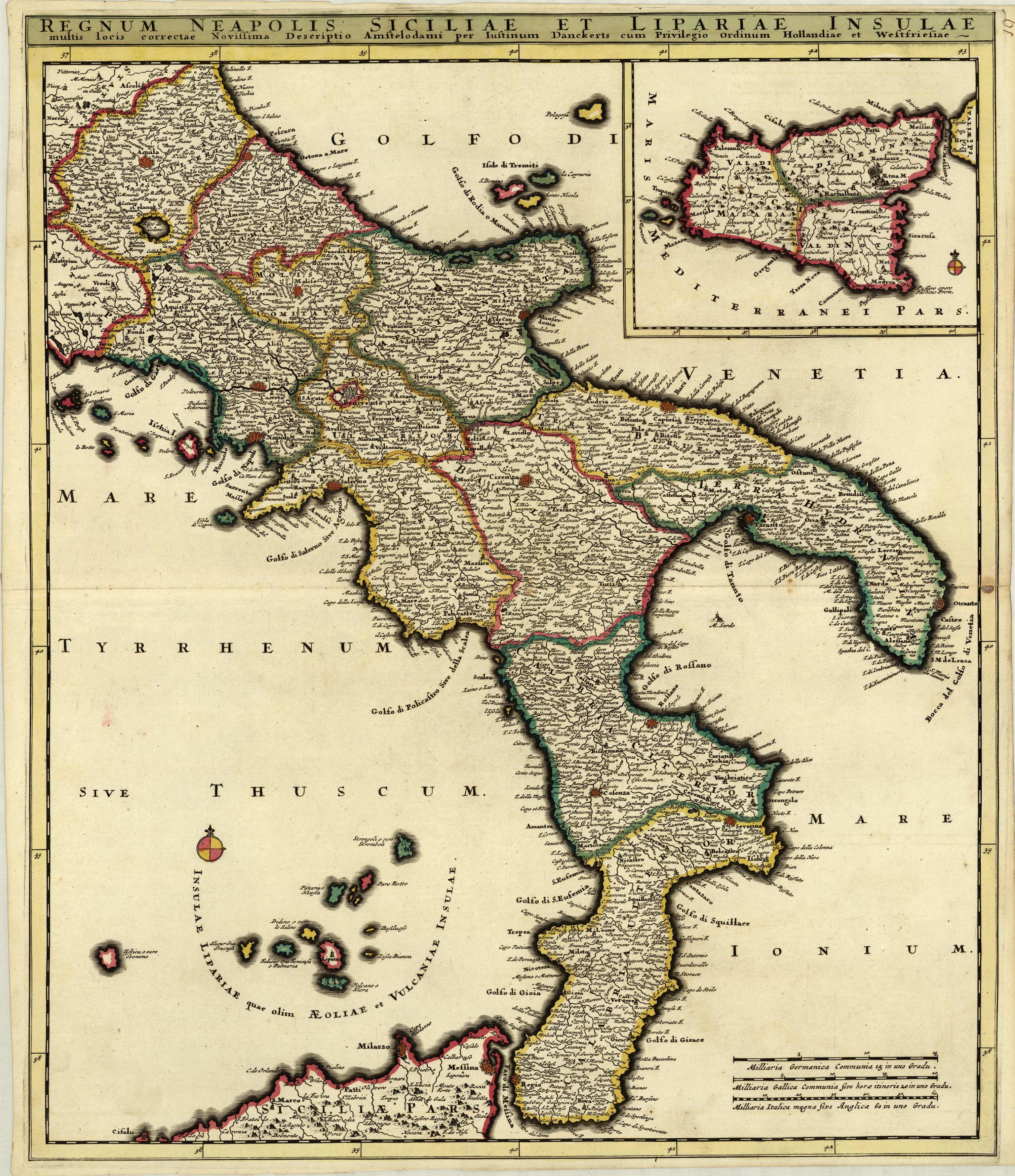 Regnum Neapolis Siciliae et Lipariae Insulae Multis Locis Correctae ...