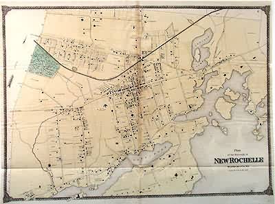 The Plan of the Borough of New Rochelle, Westchester County, New York ...