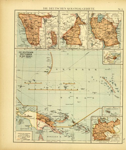 Die Deutschen Kolonialgebiete (The German Colonies) - Art Source ...