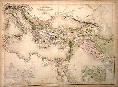 Map of the Principal Countries of the Ancient World - Art Source ...