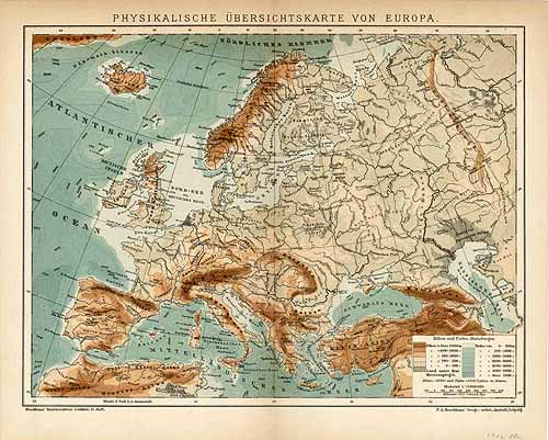 Overview of the geography of Europe - Art Source International