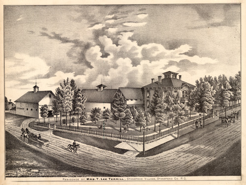Residence of Mrs. T. Lee Terrill, Stanstead Village, Stanstead CO. P.Q ...