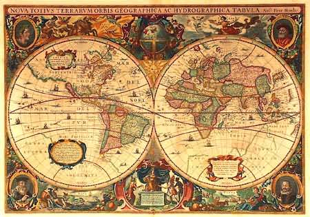 Nova Totius Terrarum Orbis Geographica Ac Hydrographica Tabula - Art Source International