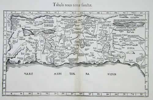 Tabula Noua Terra Sanctae (Holy Land) - Art Source International