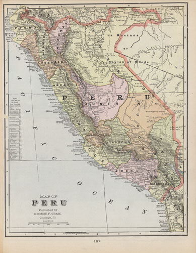 Map of Peru - Art Source International