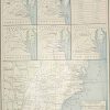 Map and Chart of Seceding States and Dates of Secession - Art Source ...
