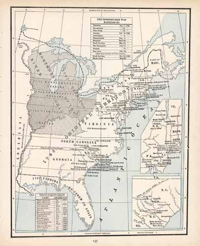 Map depicting the Territorial Growth of the Us - Art Source International