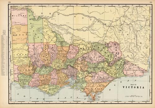 Map of Victoria - Art Source International