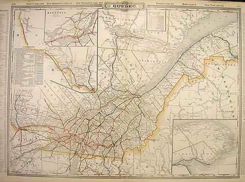 Quebec (Railroad Map) - Art Source International