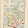 Historical Map of Feudal France in the time of the Early English ...