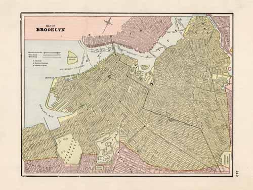 Map of Brooklyn - Art Source International