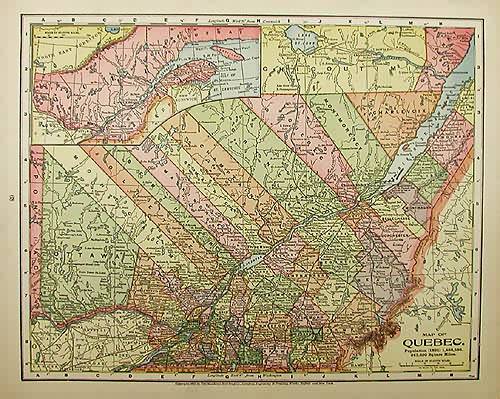 Map of Quebec - Art Source International