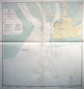 Florida- Key West Harbor, Anchorage Chart - Art Source International