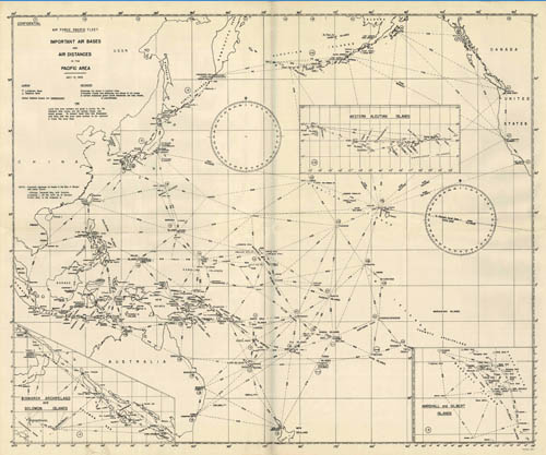 Important Air Bases and Air Distances in the Pacific Fleet - Art Source ...