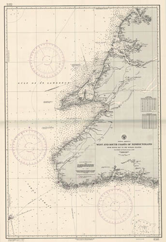 North America, West and South Coasts of Newfoundland, from Bonne Bay to ...
