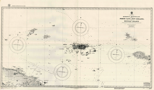 Pacific Ocean, Bismarck Archipelago - North Cape, New Ireland to Wuvulu Island - Art Source ...