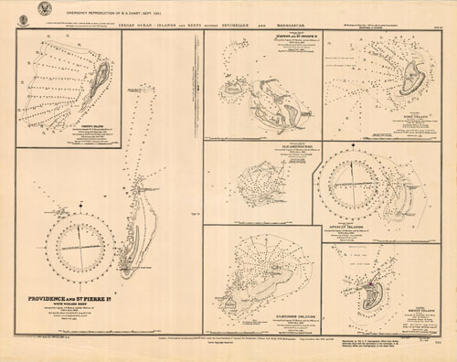 Indian Ocean - Islands and Reefs between Seychelles and Madagascar ...