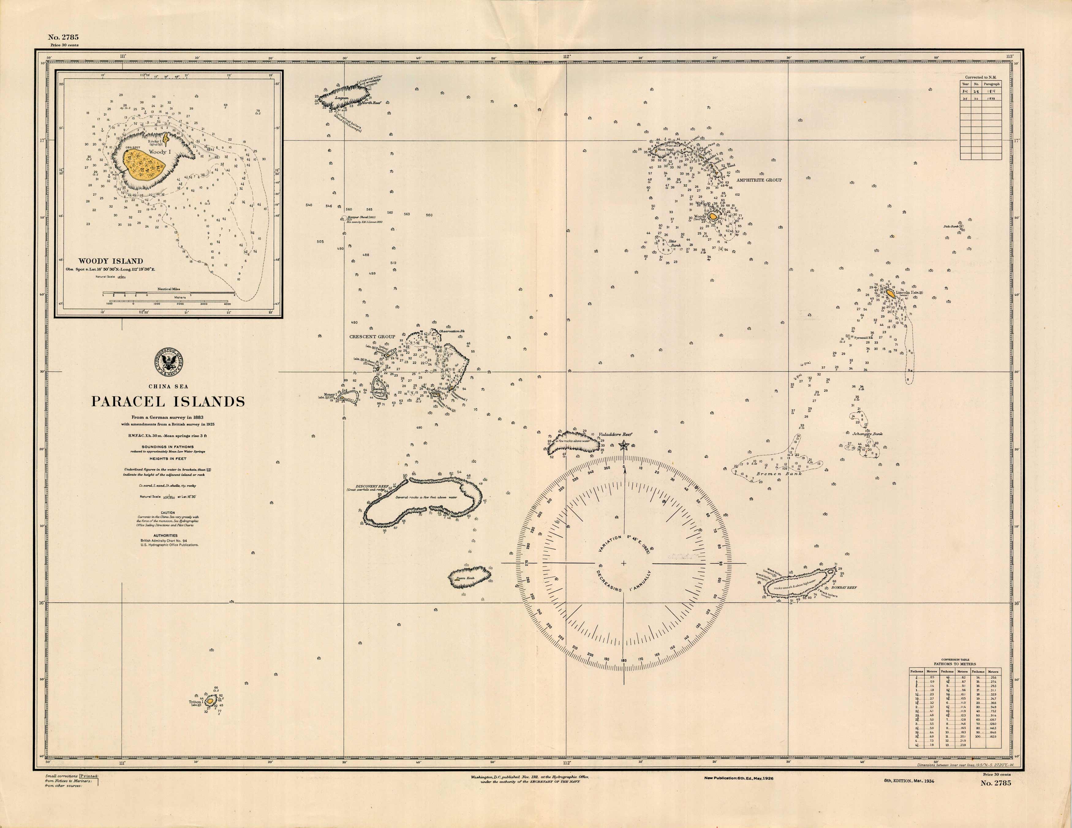 China Sea - Paracel Islands - Woody Island - Art Source International