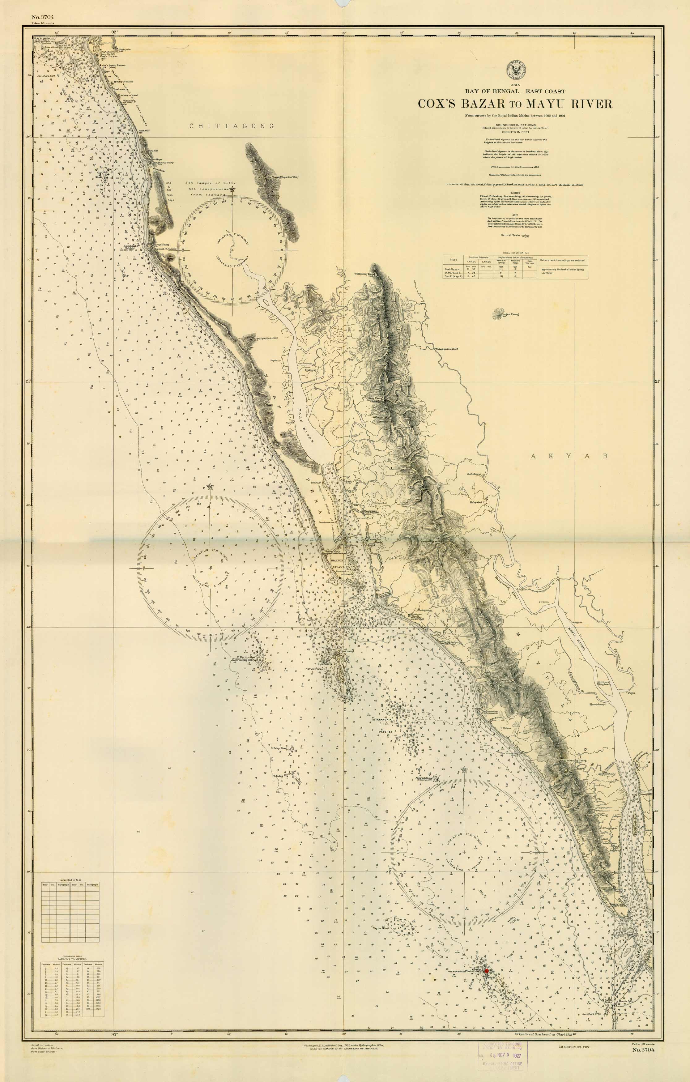 Asia - Bay of Bengal - East Coast - Bangladesh / Burma - Coxs Bazar to ...