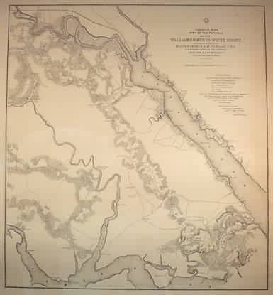 Campaign Maps: Army of the Potomac, Williamsburg to White House - Art ...