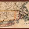 Map of the Old Colony Railroad and Connections - Art Source International