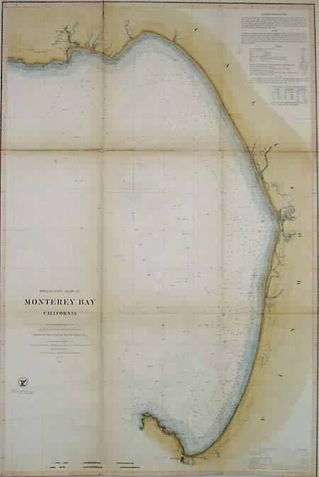 Preliminary Chart of Monterey Bay California - Art Source International