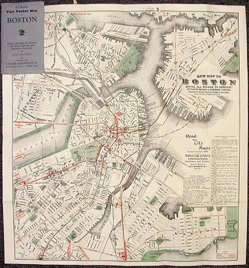 New Map of Boston (Pocket Map) - Art Source International