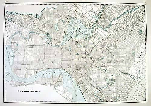 Map of Philadelphia - Art Source International