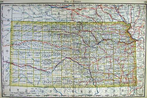 Map of Kansas - Art Source International