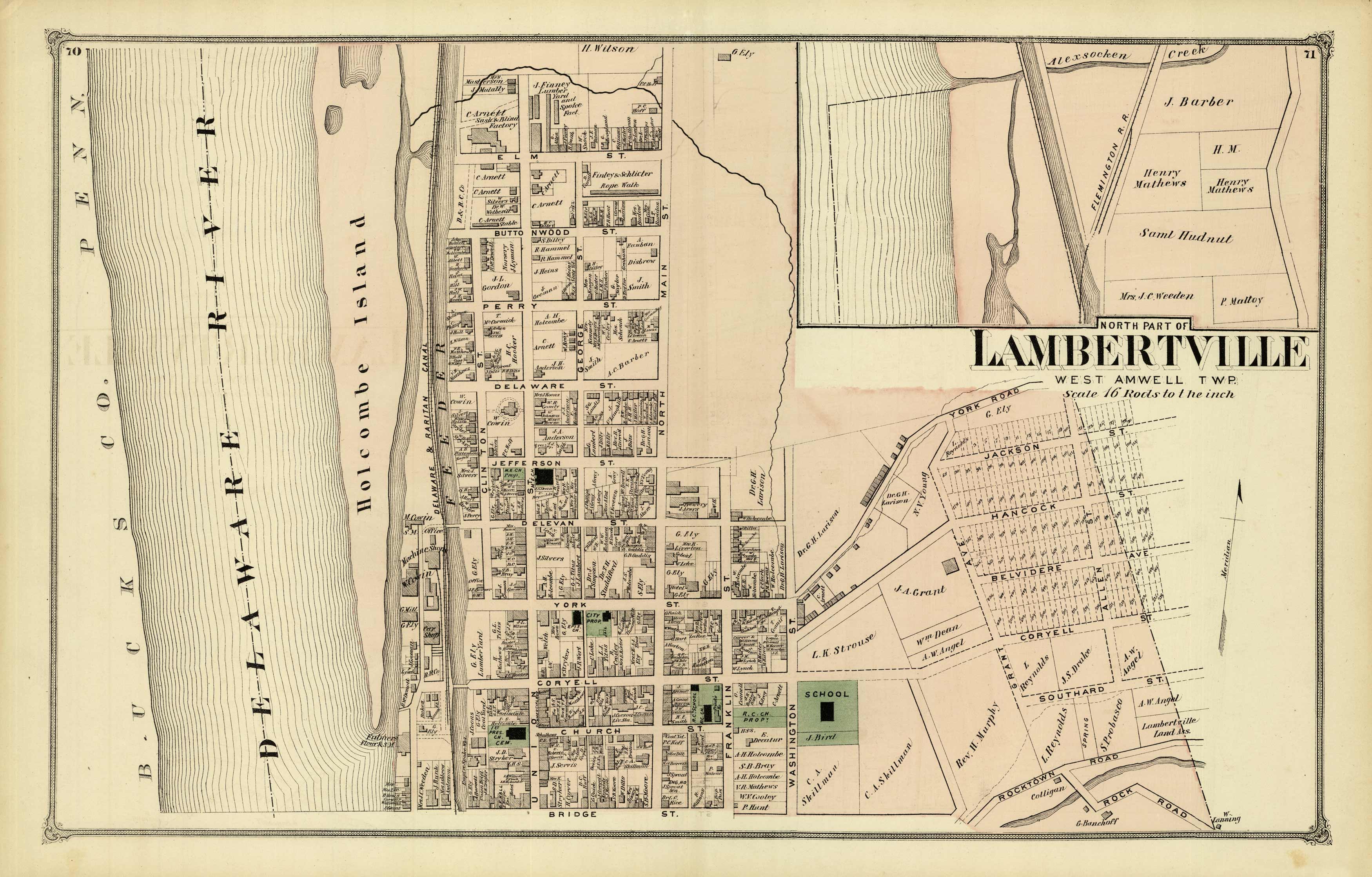 North Part of Lambertville - Art Source International
