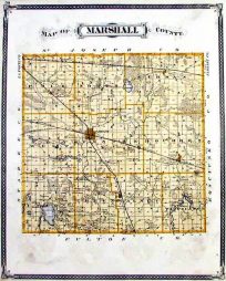 Map of Marshall County, Indiana - Art Source International