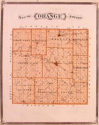 Map of Orange County, Indiana - Art Source International