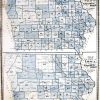 Map of the State of Iowa showing Representative Districts and ...