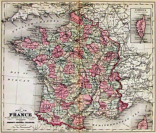 Map of France - Art Source International