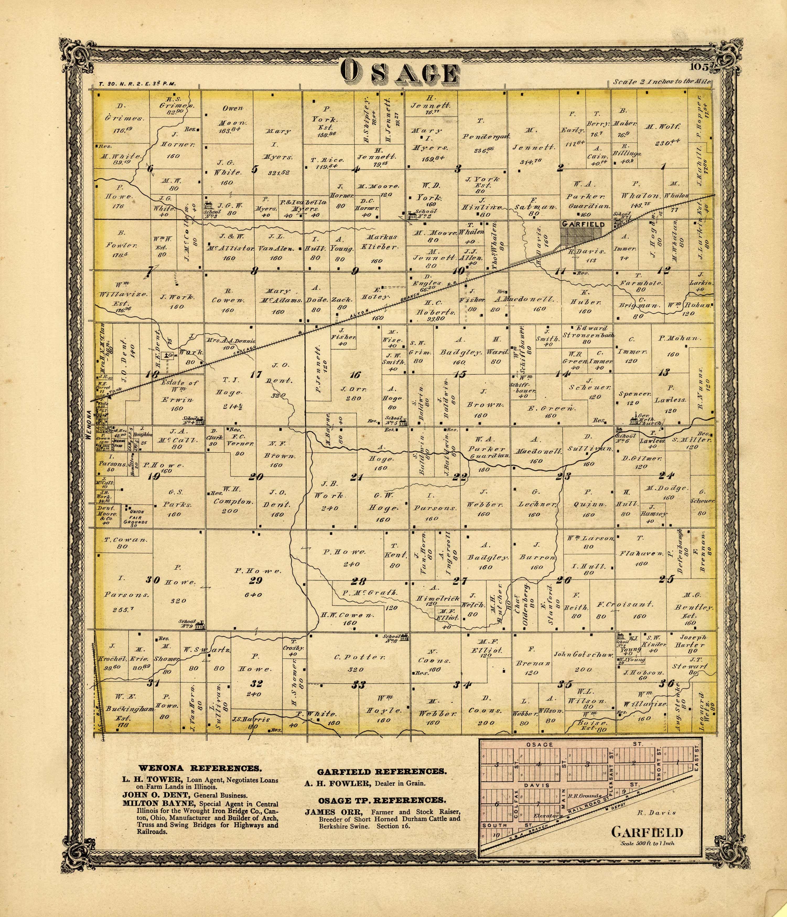 Osage County Plat Map