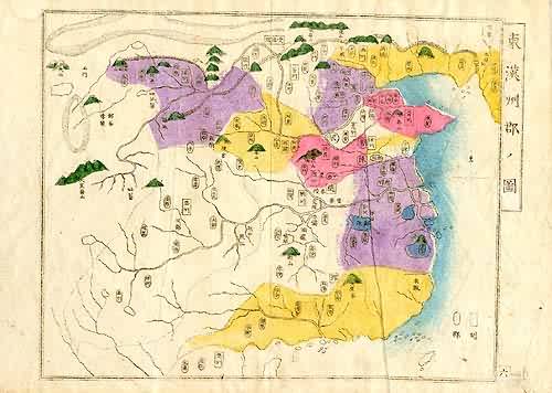 China Map from Japanese Meiji Period - #08 China - Art Source International