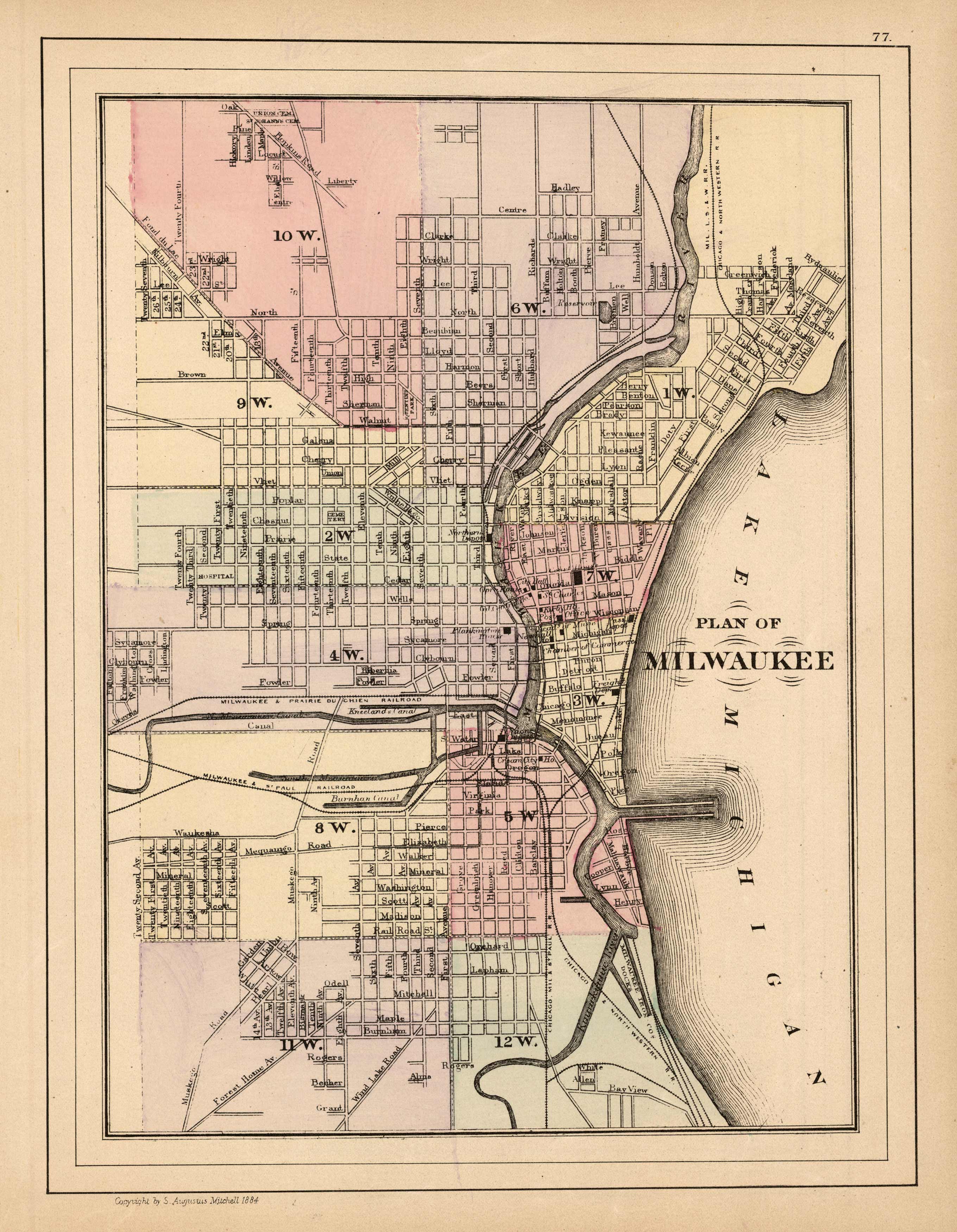 Plan of Milwaukee - Art Source International