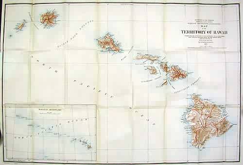 Map of the Territory of Hawaii - Art Source International