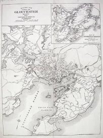 Map of the City of Gloucester, Mass. - Art Source International