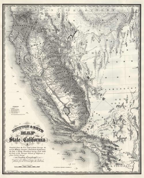 Britton and Reys Map of the State of California' - Art Source International