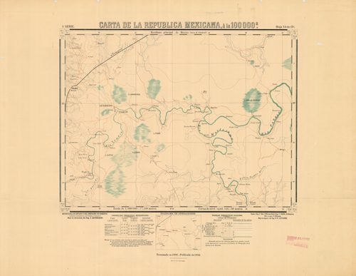 Carta de la Republica Mexicana - Tamuin, Guerrero and Vicinity, Mexico ...