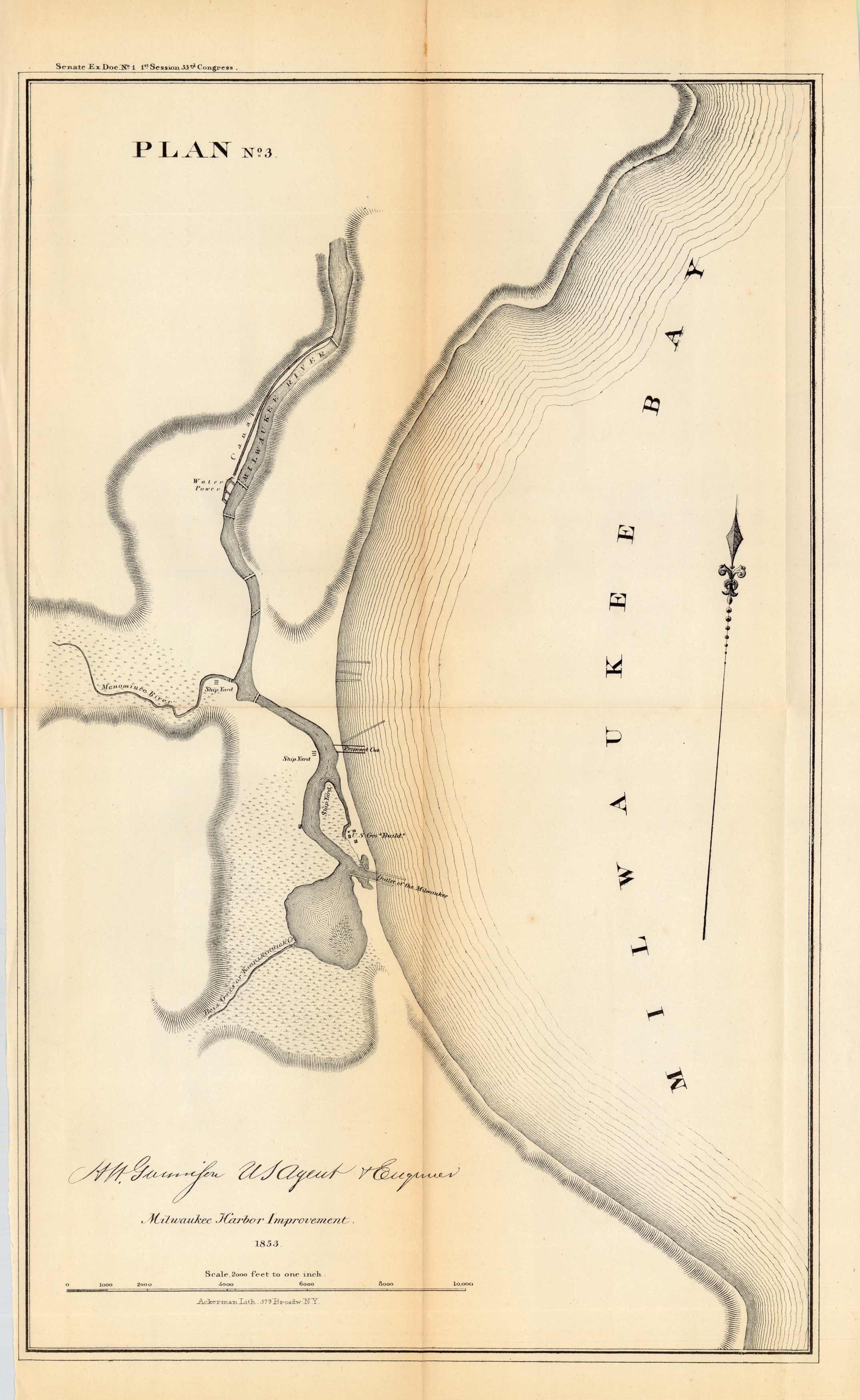 Milwaukee Harbor Improvement - Plan no3 - Art Source International