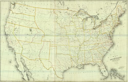 Map of the United States Exhibiting the Several Collection Districts ...