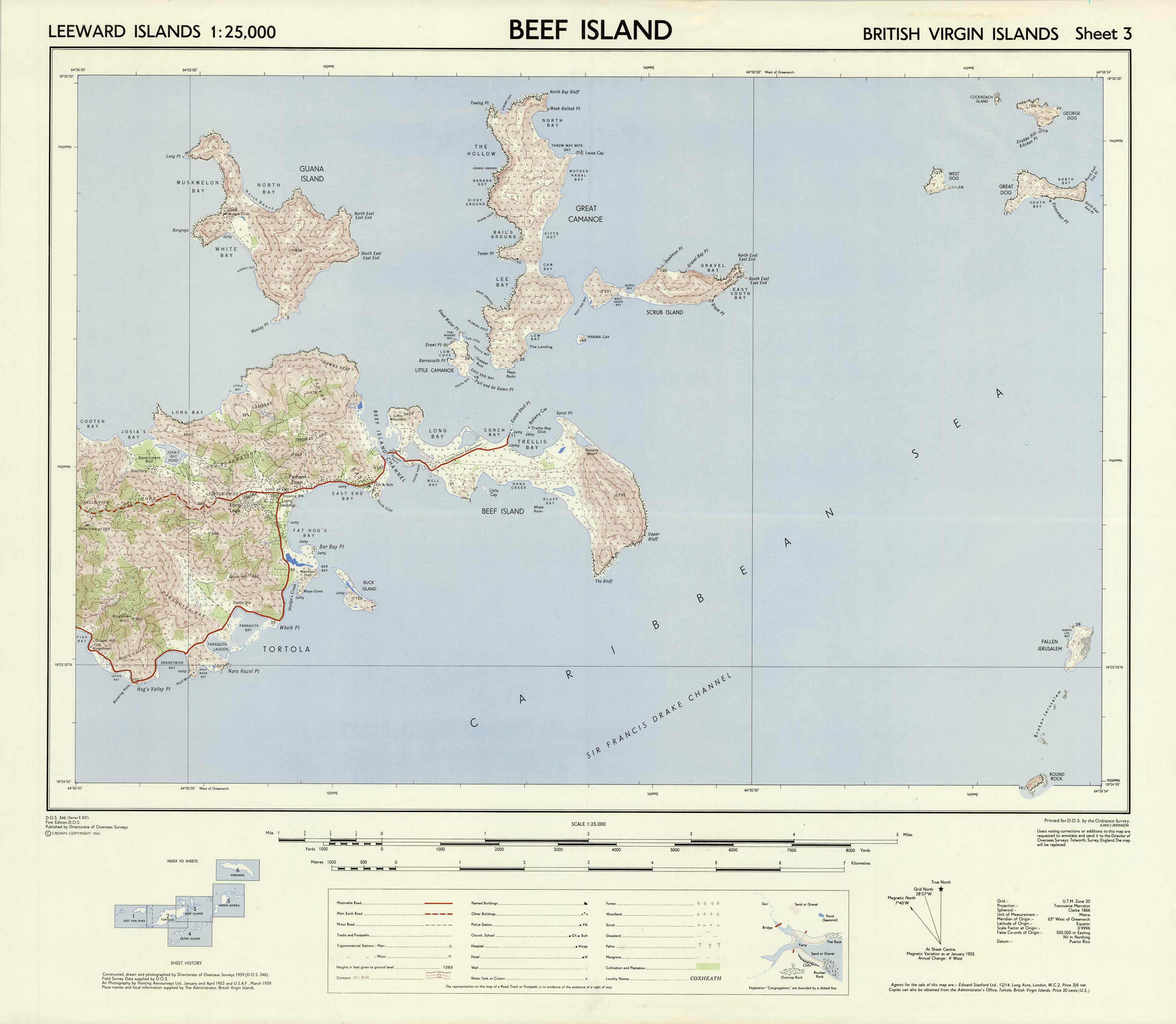 Beef Island, Leeward Islands - British Virgin Islands - Art Source ...